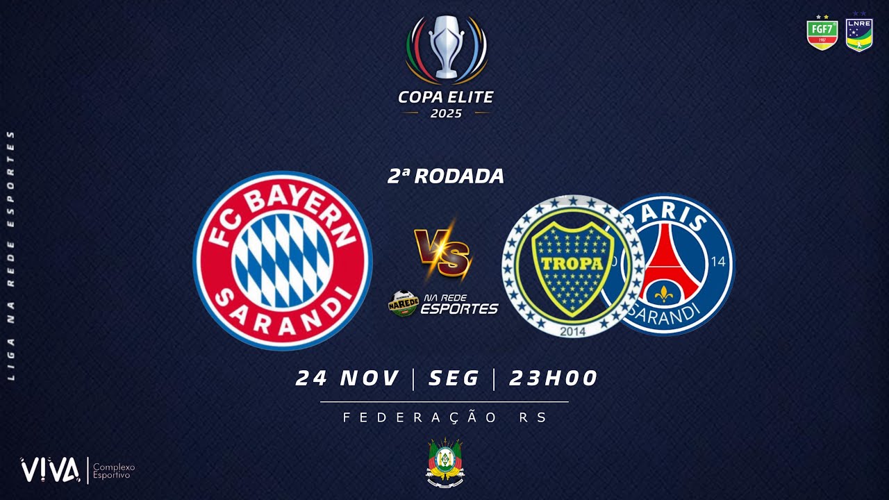 2ª EODADA COPA ELITE - Bayern Sarandi x Tropa/Paris Sarandi - YouTube