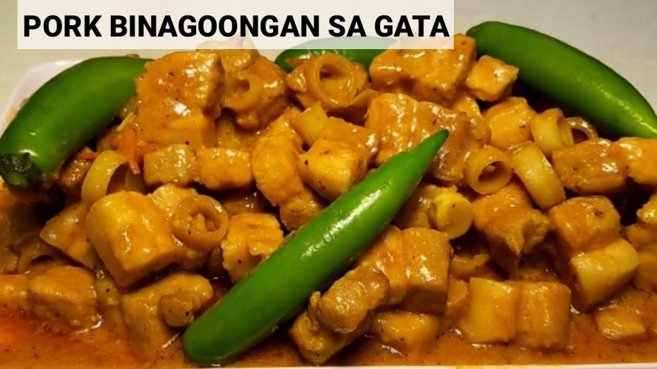 The Best PORK BINAGOONGAN SA GATA RECIPE | How To Cook Pork with ...