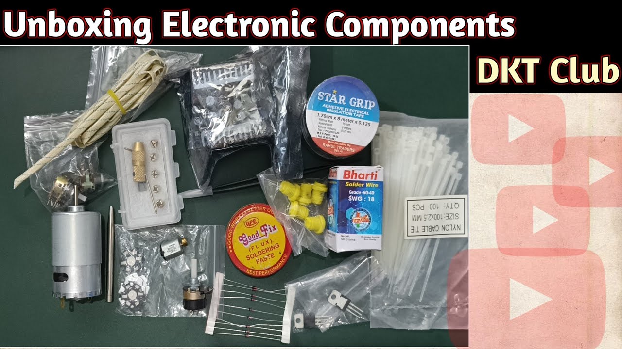 Unboxing Electronics Components from DKT Club // Unboxing components ...