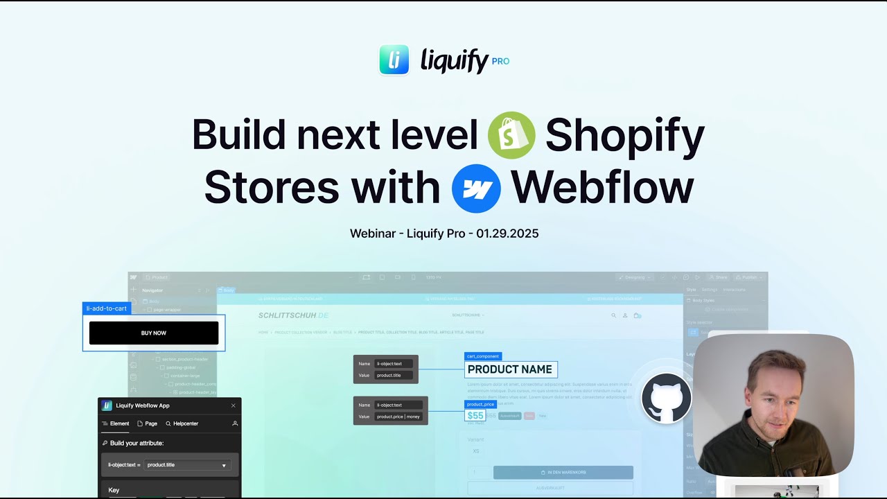 Webinar: Build Next Level Shopify Stores with Webflow - YouTube
