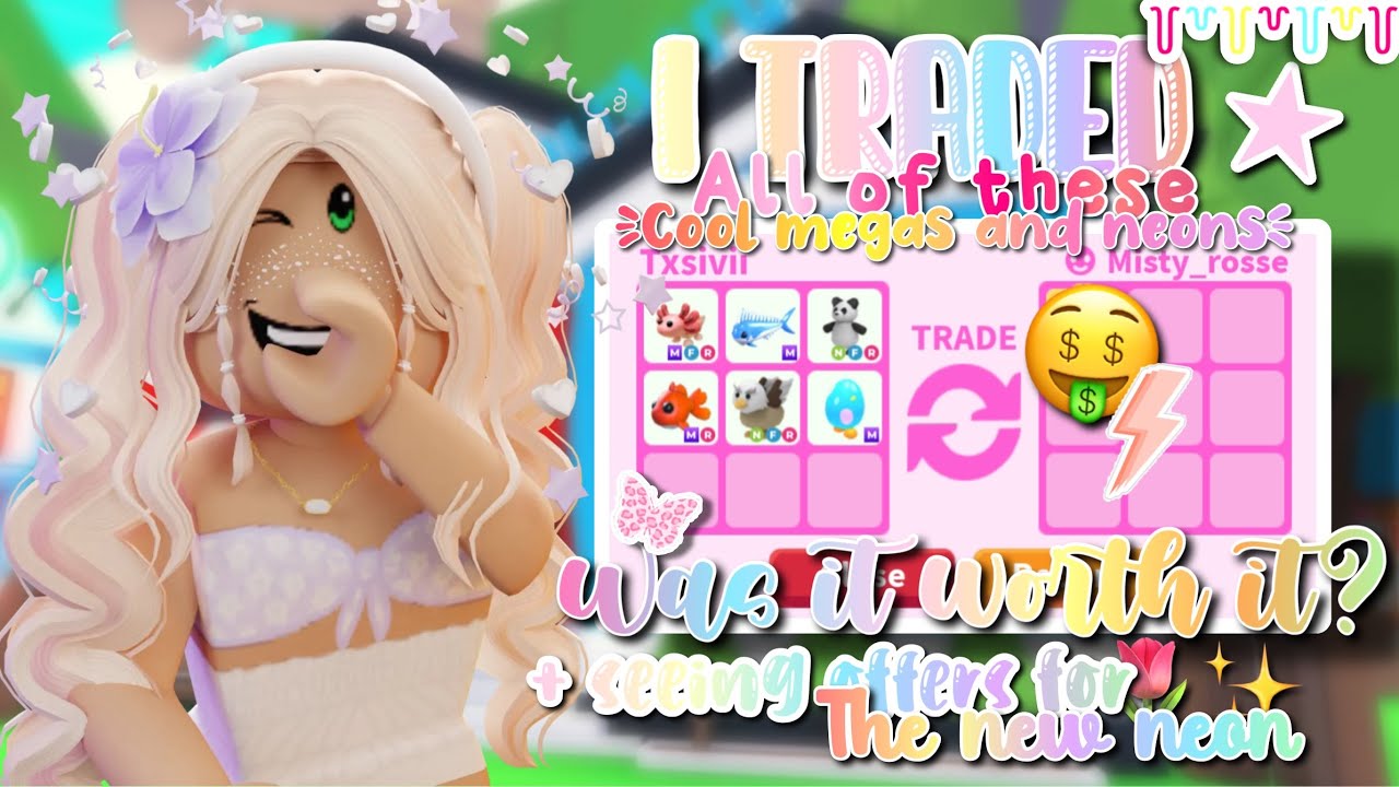 OMG 😱 I gave SO many megas and neons for this pet! 🤑 W/F/L + trading ...