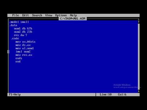 Practical 4(b):Write an ALP to multiply two given 8 bit signed numbers ...