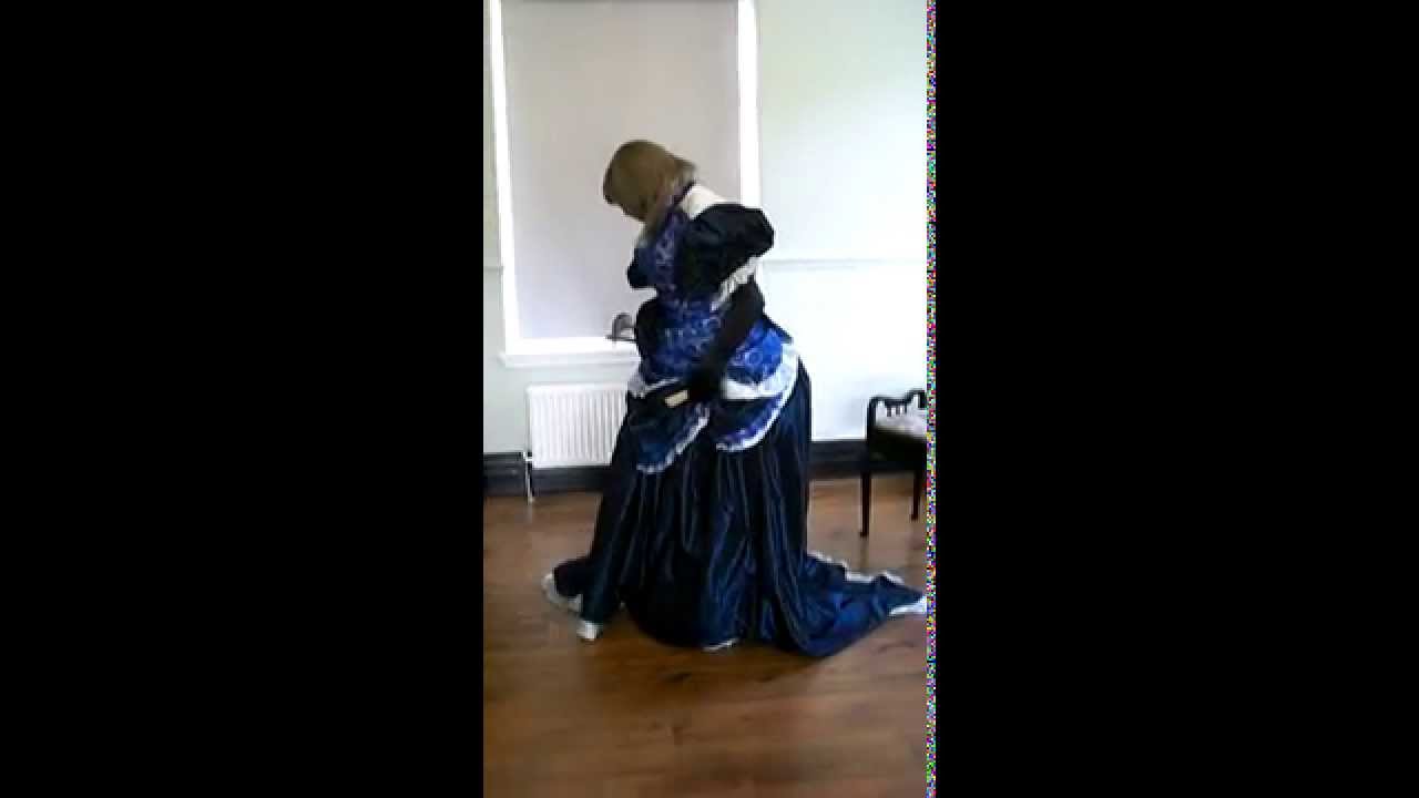 Mistress Lady Penelope's maids in historical dress at Mistress' country ...