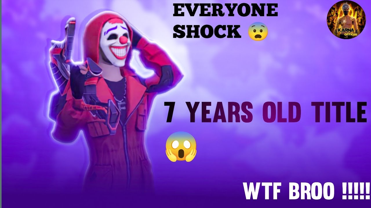 how to get 7 years old title 🗿 | free fire india @RaiStar ...