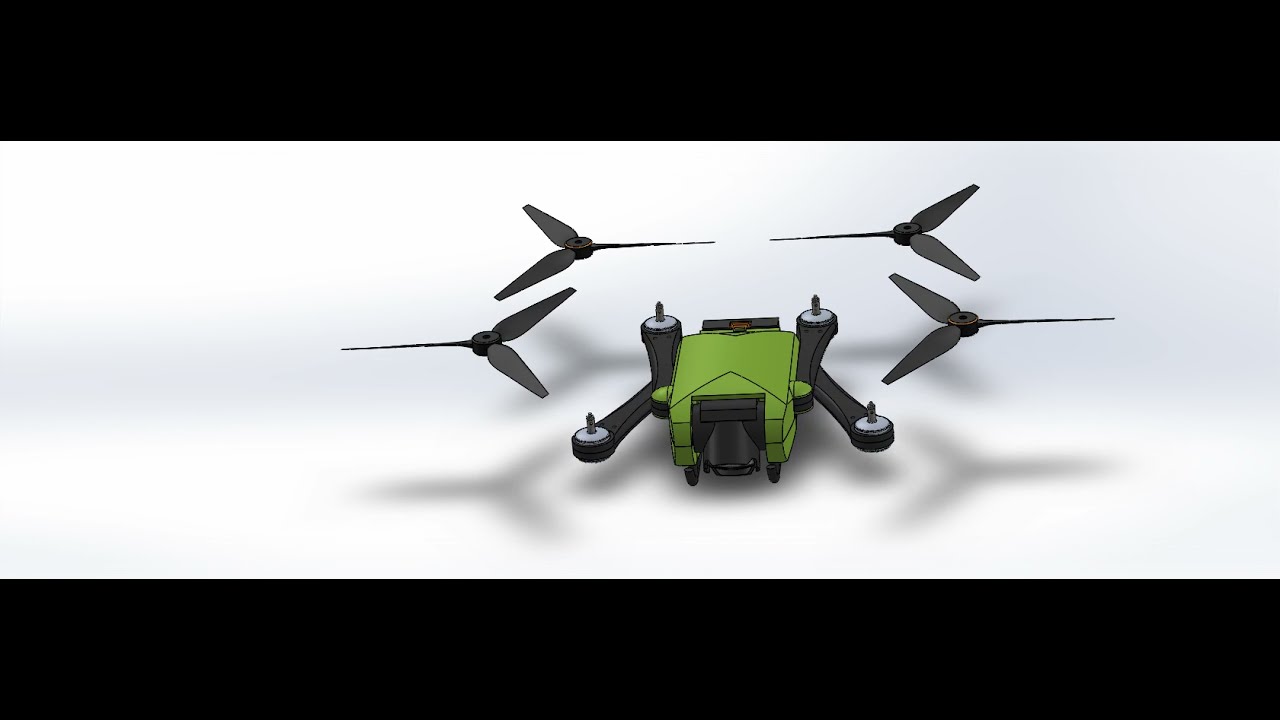 Collapsible FPV drone designed in Solidworks - YouTube