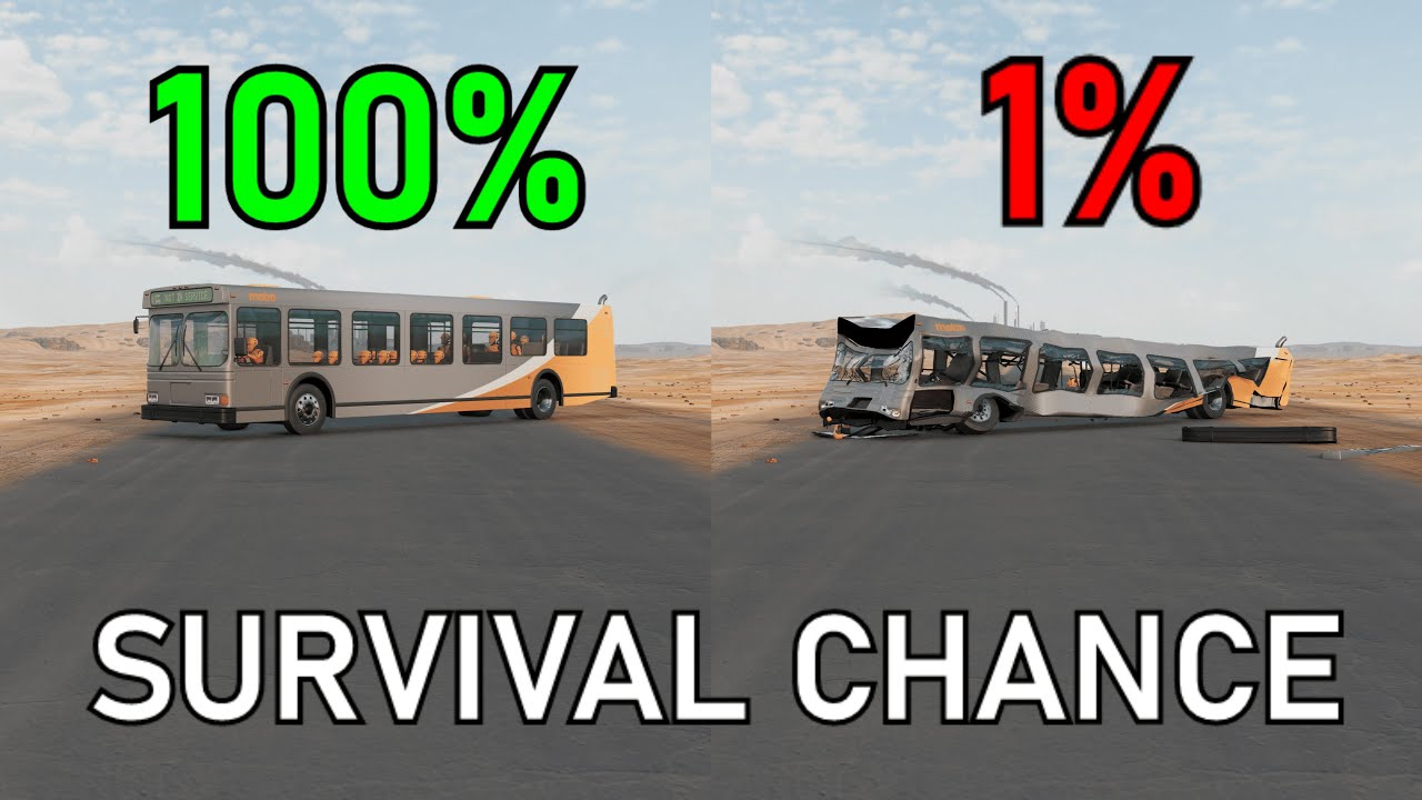 Realistic Survival Chance Crashes #57 (With Dummies) | BeamNG.drive ...
