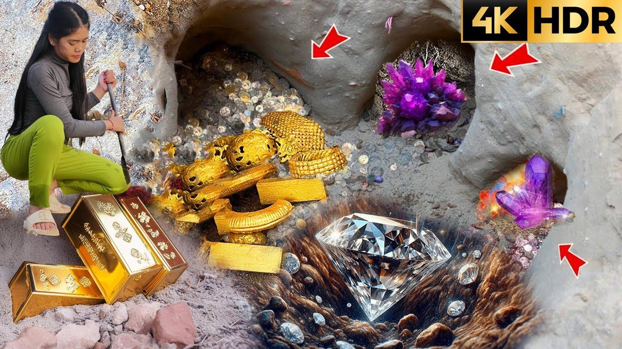 Treasure hunt with metal detectors! We find discarded gems! - YouTube