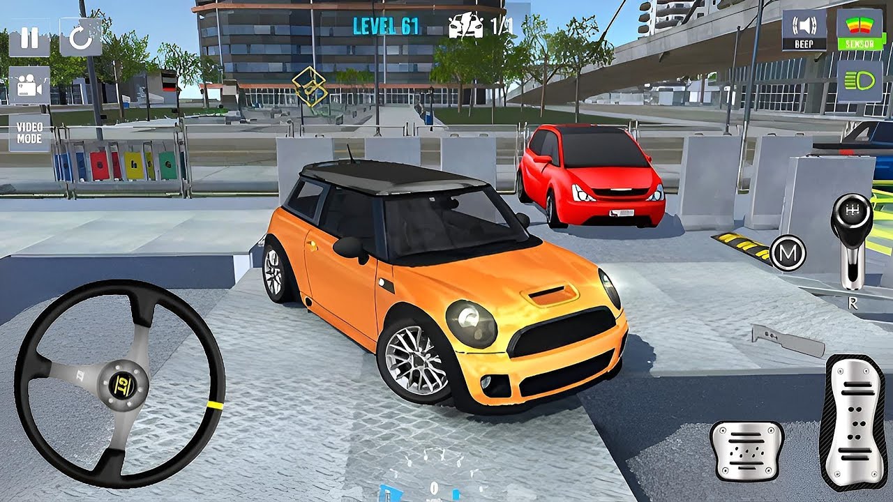 Car Parking 3D - New Modified Mini Cooper car Platform Parking School ...