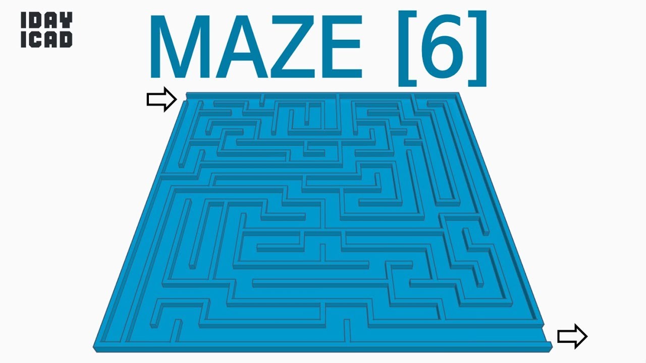 [1DAY_1CAD] MAZE [6] (Tinkercad : know-how / style / education) [STL ...