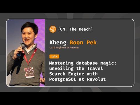 Mastering database magic: unveiling the Travel Search Engine with PostgreSQL- Kheng Boon Pek -JOTB