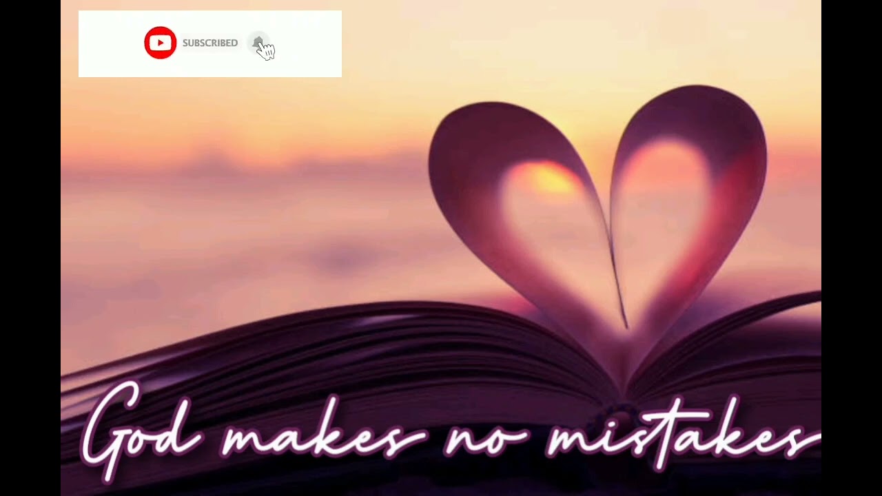 God makes no mistakes Solo Accompaniment lower key - YouTube
