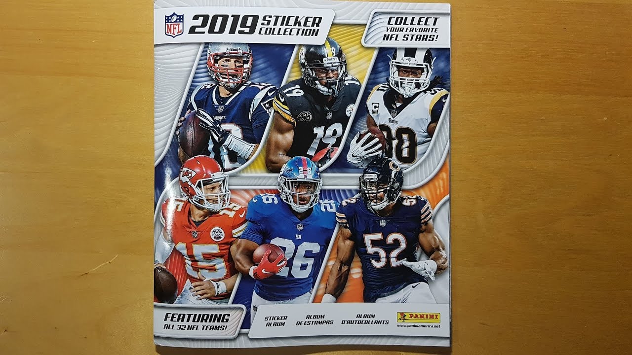 Panini 2019 NFL sticker collection box break and album review - YouTube