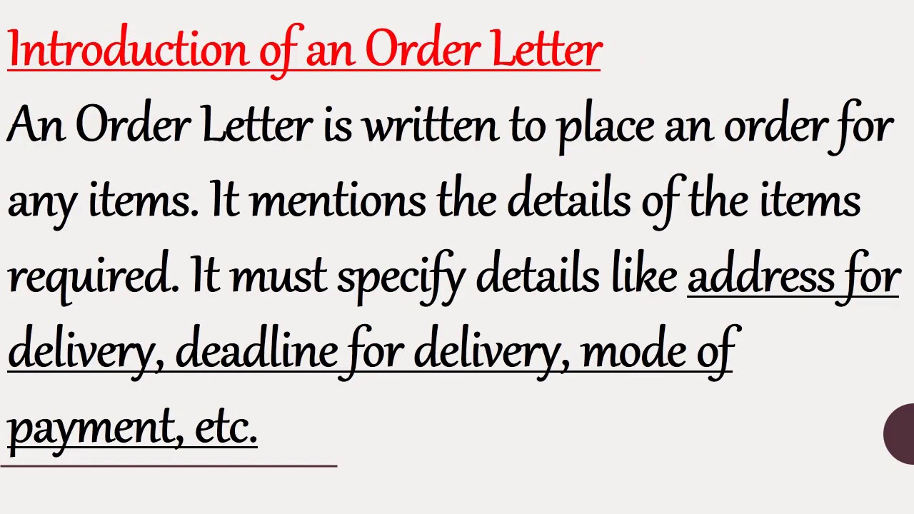 CLASS 10TH ENGLISH LETTER WRITING ENQUIRY AND PLACING ORDERS LECTURE class-10th-english-letter-writing-enquiry-and-placing-orders-lecture