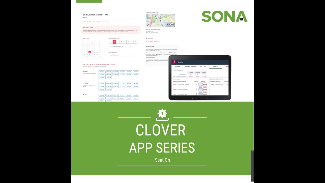 SONA Clover App Series; Seat On - YouTube