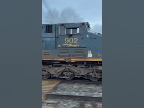 CSX ES44AH #902 as Rear-DPU on CSX Manifest M421-10 in St. Denis, MD! #shorts - YouTube