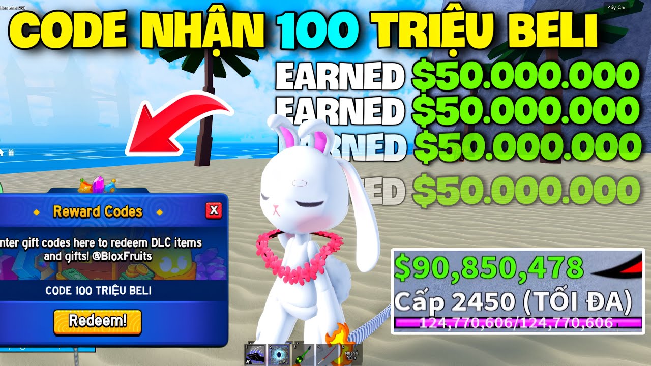 Code Blox Fruits Mới Nhất Nhận X2 EXP Và 100 Triệu Beli Miễn Phí ...