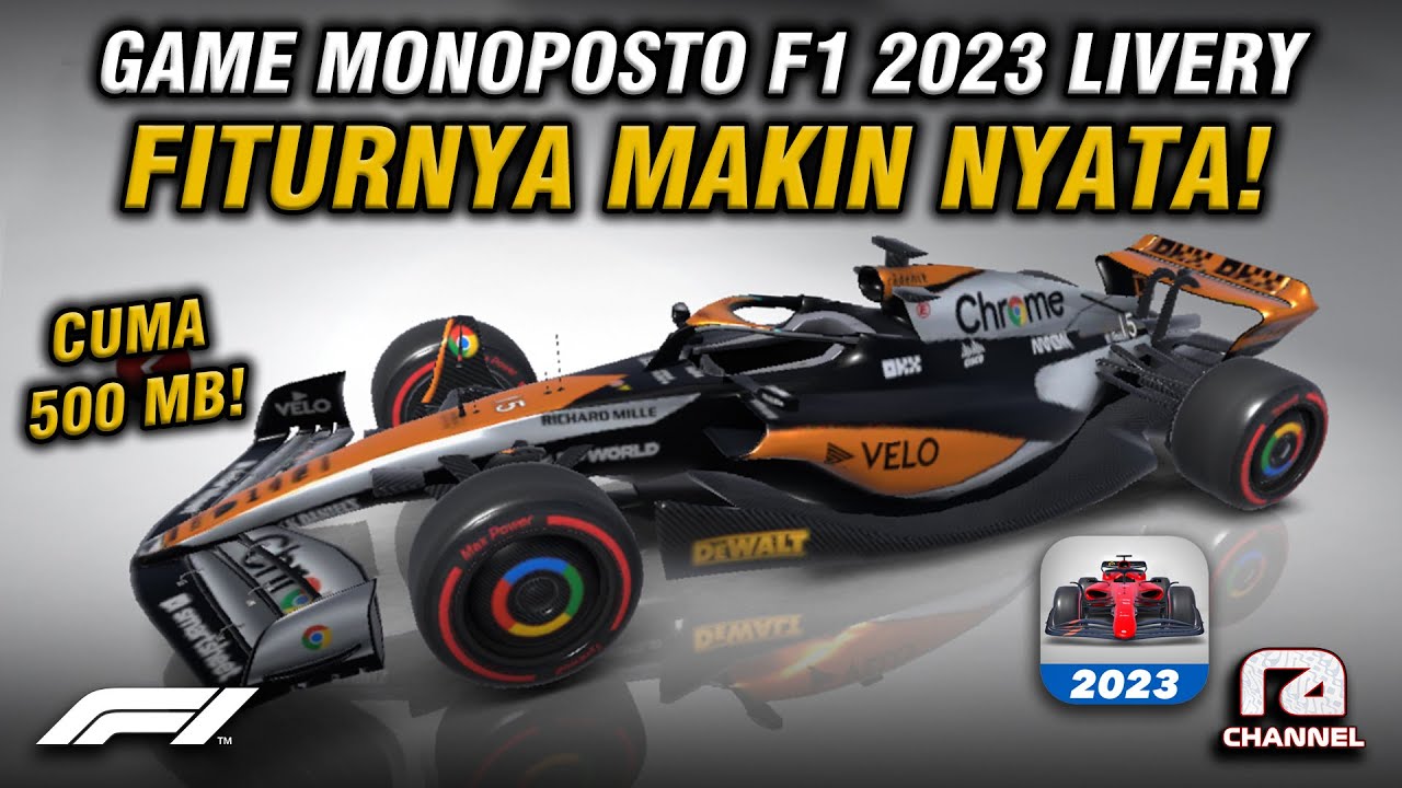 F1 MONOPOSTO!🔥GAME F1 2023 HP FULL EDIT & ATUR LIVERY SEPUASNYA!🥳 ...