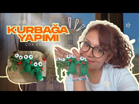 Amigurumi Kurbağa Anahtarlık Yapımı #diy 