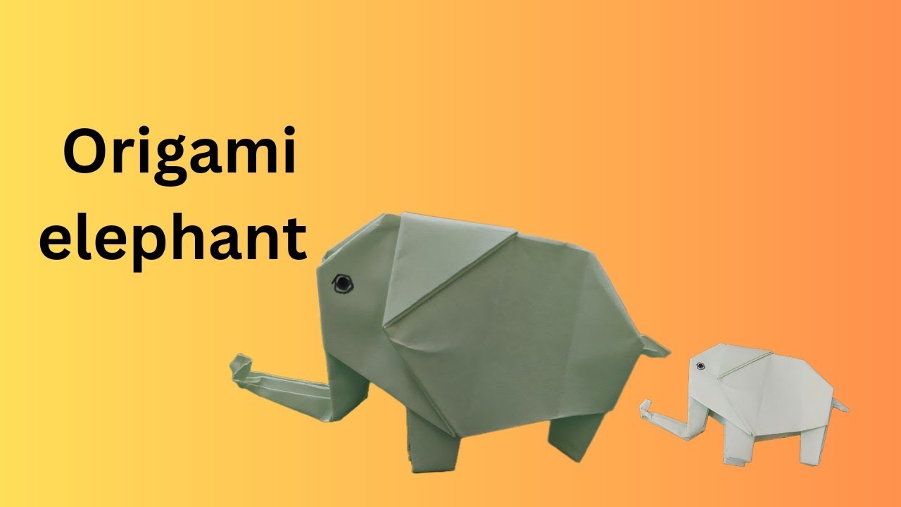 How to make paper Elephant| Origami Elephant Easy | Paper Elephant ...