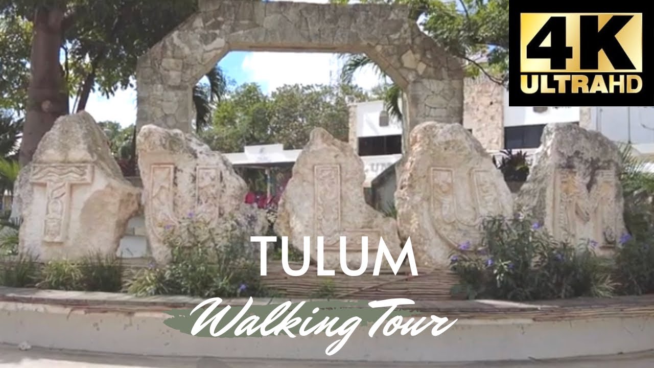 Discovering the Charming Streets of Tulum Centro on a Sunny Day | 4K ...