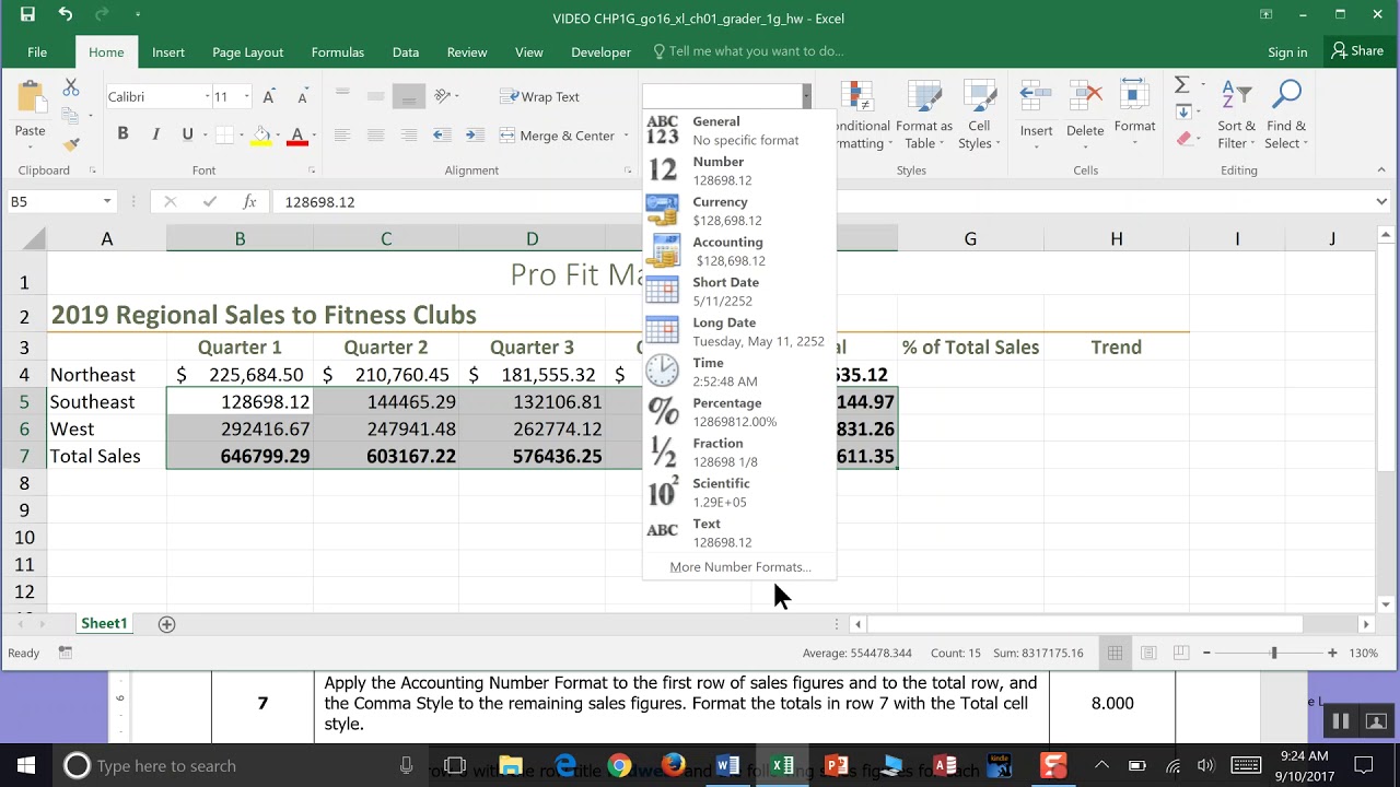 EXCEL 1G Steps6_9 - YouTube