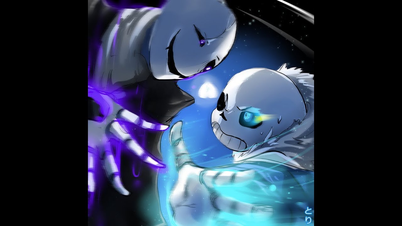 W D GASTER vs sans amv - YouTube