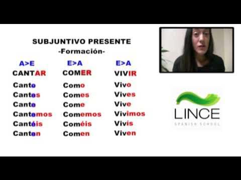 Spanish Lessons - Regular Present Subjunctive - YouTube