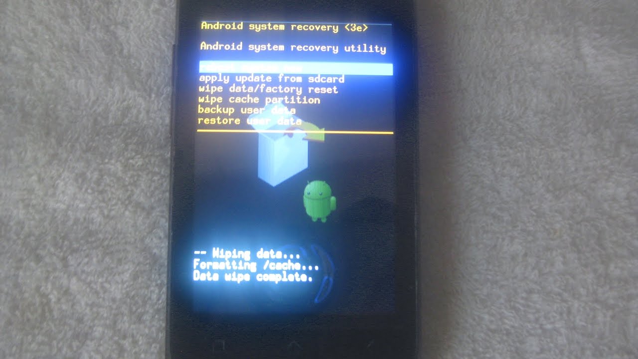 Reformat Android Phone / Hard Reset - YouTube