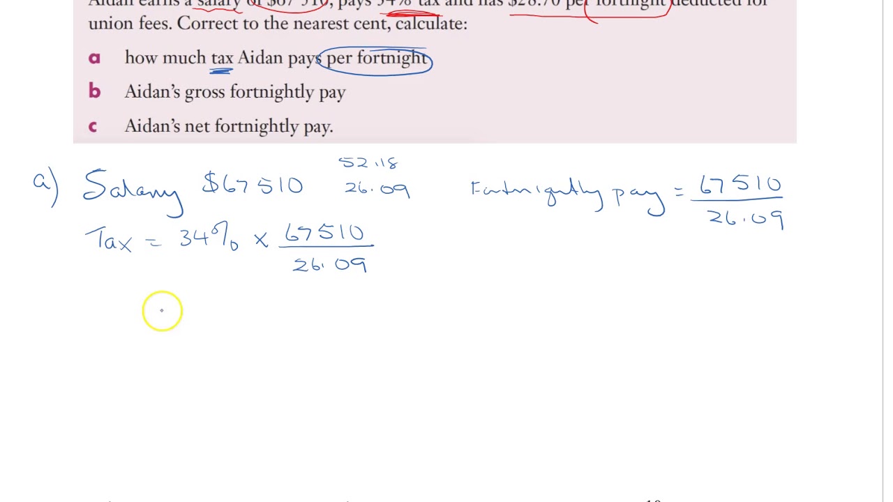 Gross Pay Net Pay Example - YouTube
