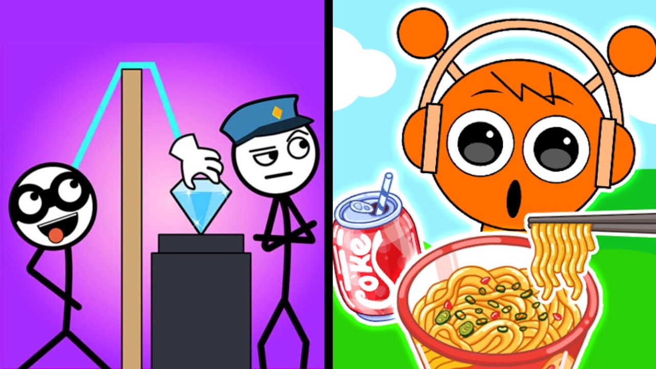 Thief Puzzle Vs Monster Mukbang: Jelly Master 🦊🦕🍟👮‍♀️ Max All Levels ...