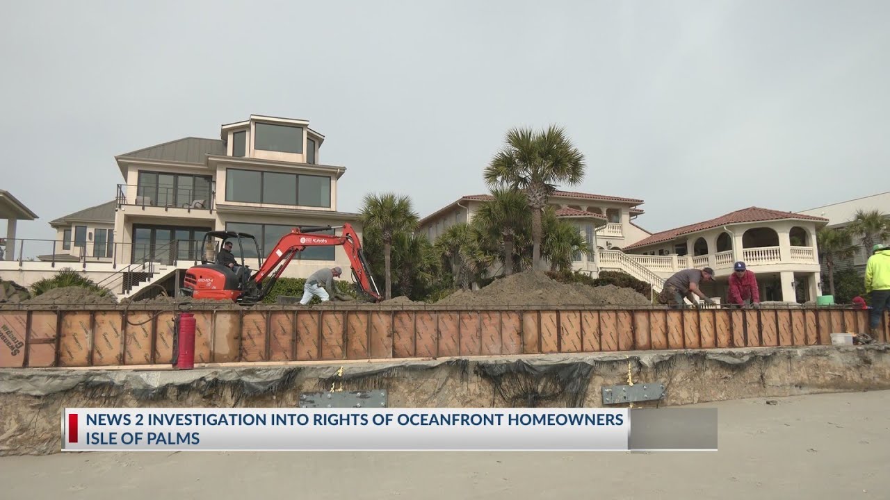 Isle of Palms homeowner's 'sea wall' sparks controversy over property ...