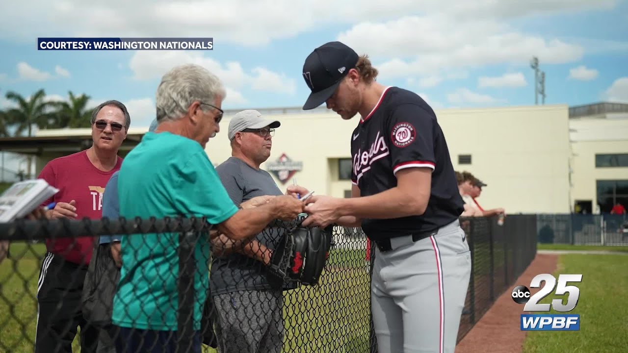 Washington Nationals continue spring training workouts at Cacti Park of ...