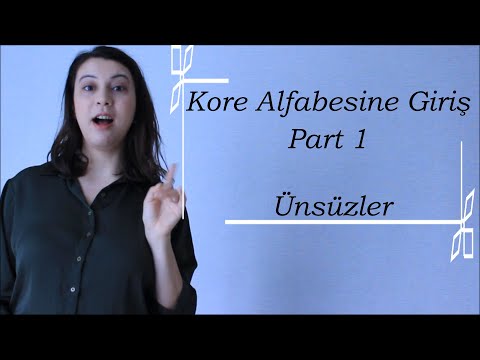 Kore Alfabesine Giriş Part 1