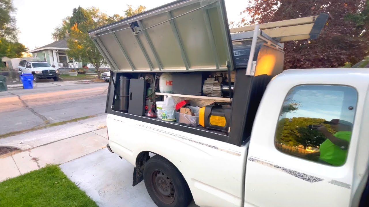 The ol Toyota Tacoma hvac service truck gets some love! - YouTube