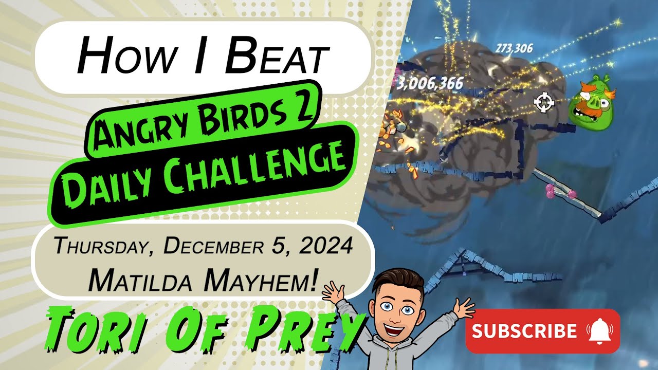 How I Beat Angry Birds 2 Daily Challenge! Matilda Mayhem! 4-5-6 ...