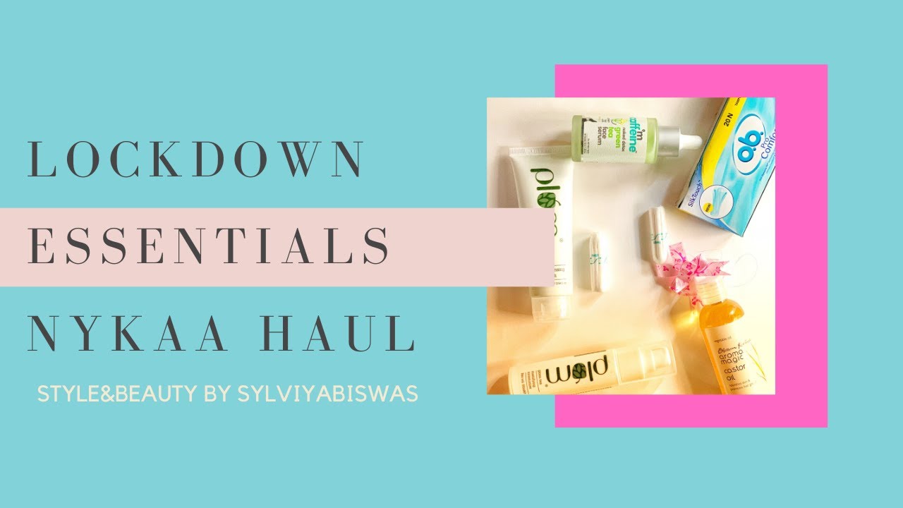 LOCKDOWN ESSENTIALS NYKAA HAUL | PART 1 | SKIN CARE PRODUCT REVIEW - YouTube