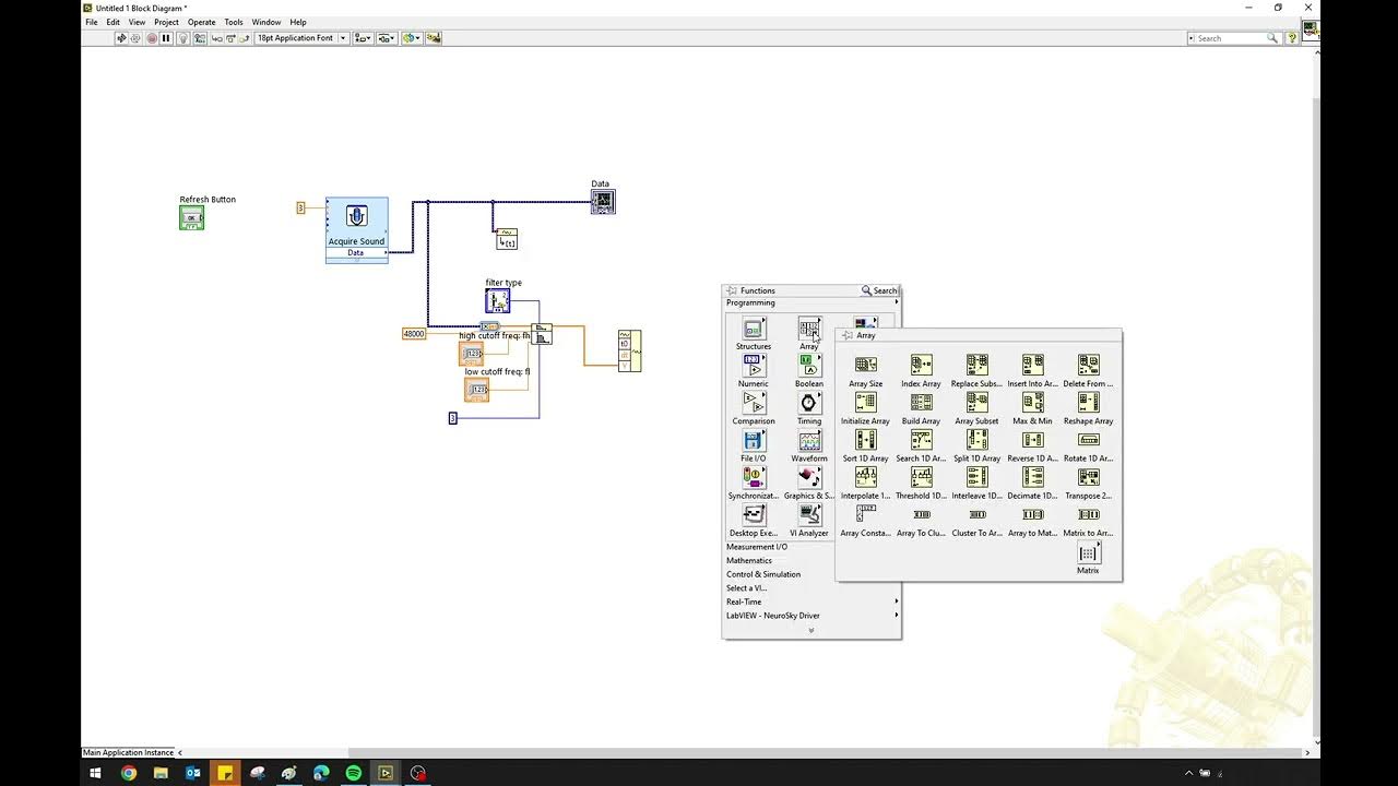 Filtro de audio con LABVIEW - YouTube