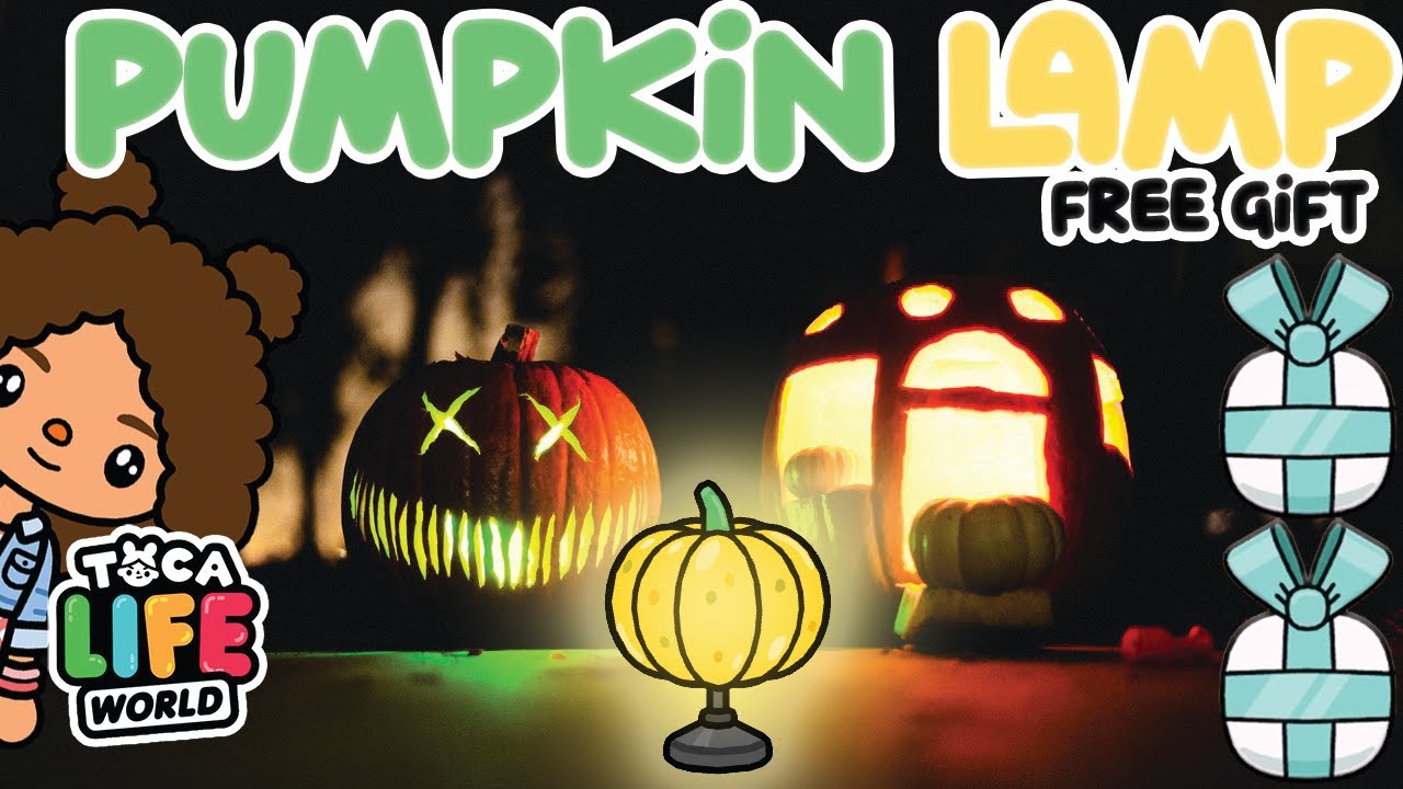 New free pumpkin lamp on Toca Life World | Novo presente lâmpada ...