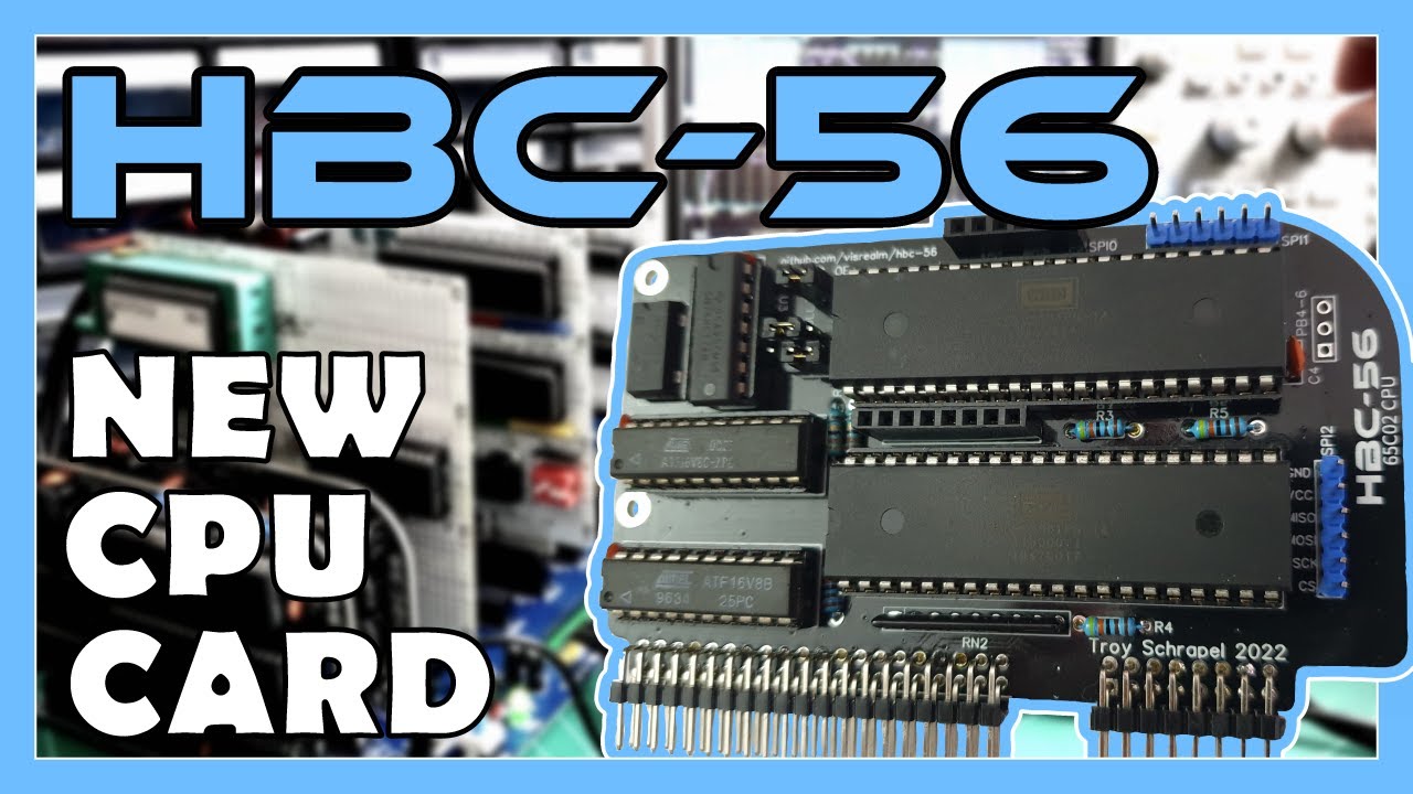 HBC-56: New 65C02 CPU card - YouTube