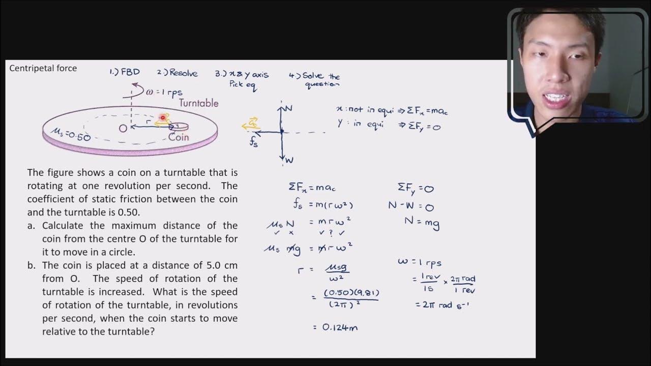 Horizontal Circular Motion (Example 1) [Chapter 5: Circular Motion] - YouTube