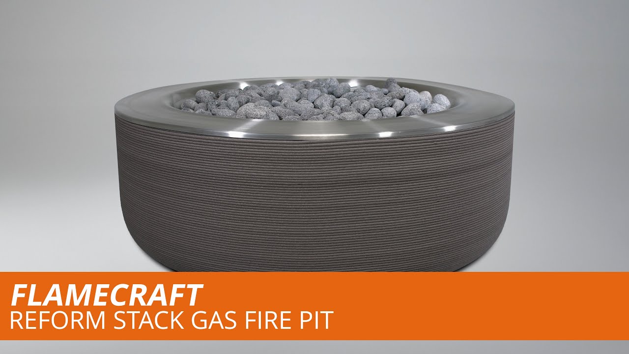 Meet the FlameCraft ReForm Stack Gas Fire Pit - YouTube