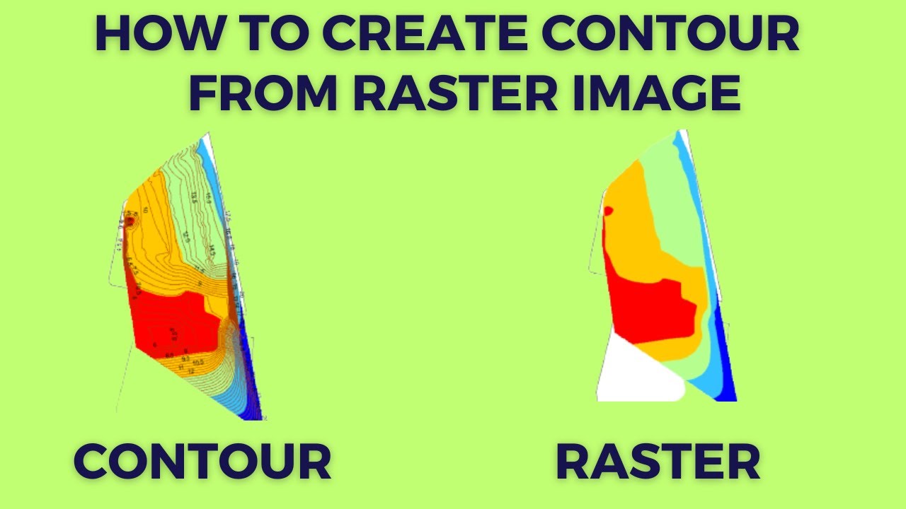 How to generate contour and label contour from raster image - YouTube