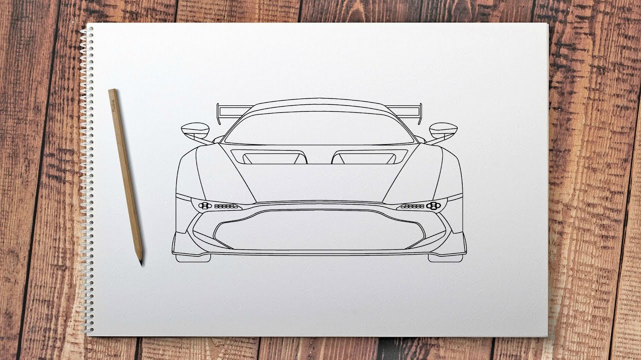 How to Draw an Aston Martin Vulcan - YouTube