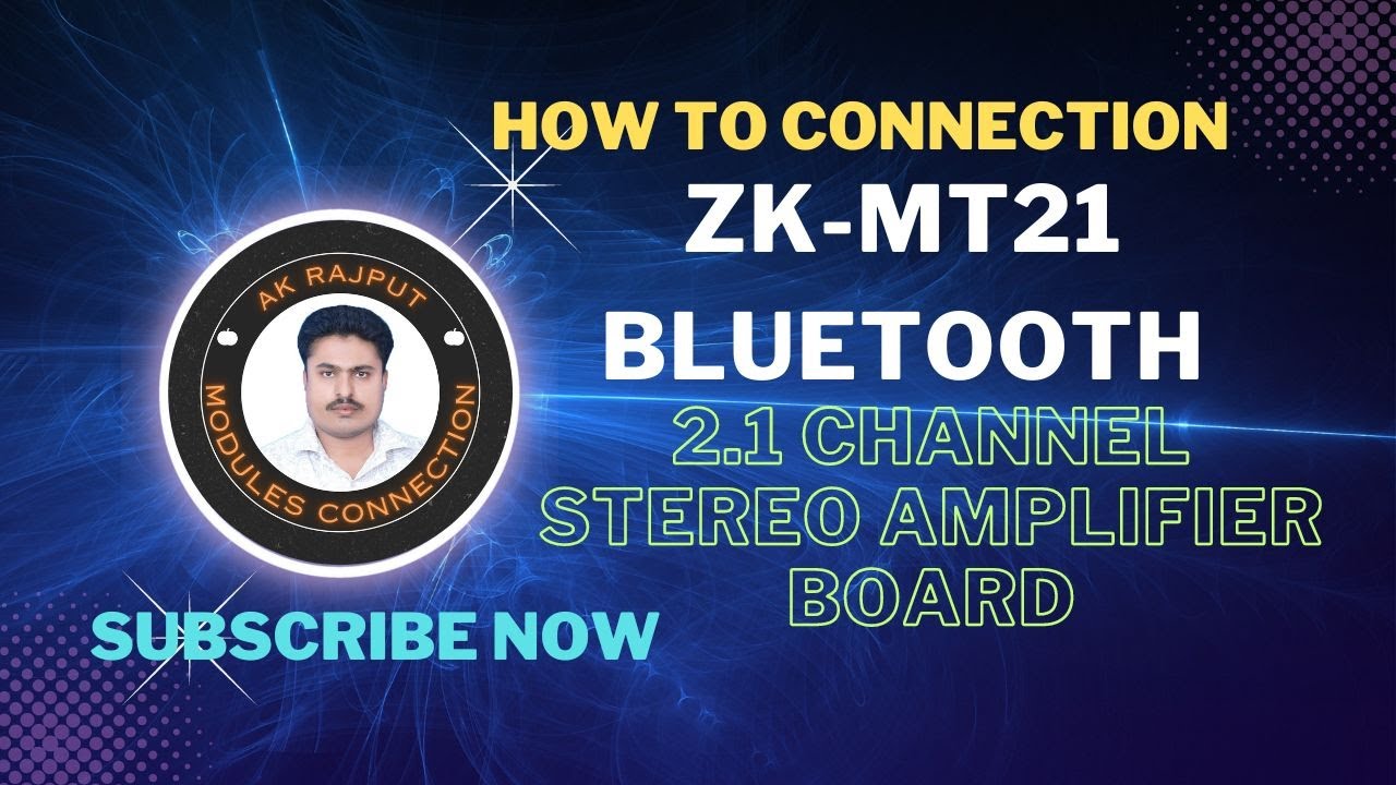 How To connection ZK-MT21 Bluetooth 2.1 Channel Stereo Amplifier Board ...