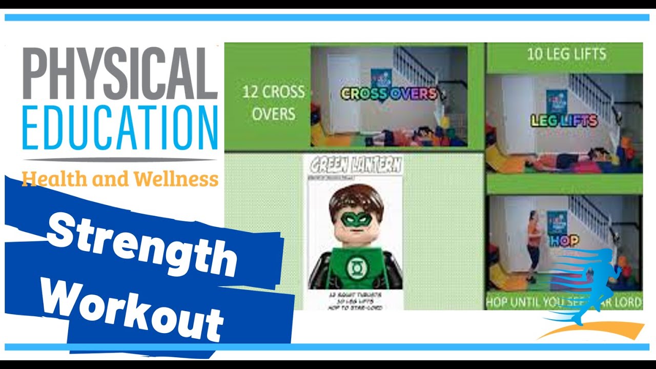 CVESD PE | Strength Workout | National Lego Superhero Workout - YouTube