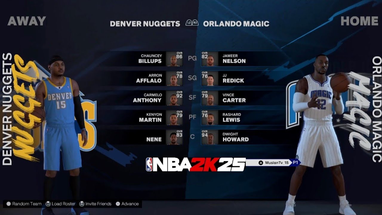 NBA 2K25 PS5 | Nuggets vs Magic | Full Gameplay | Lebron Eras - YouTube