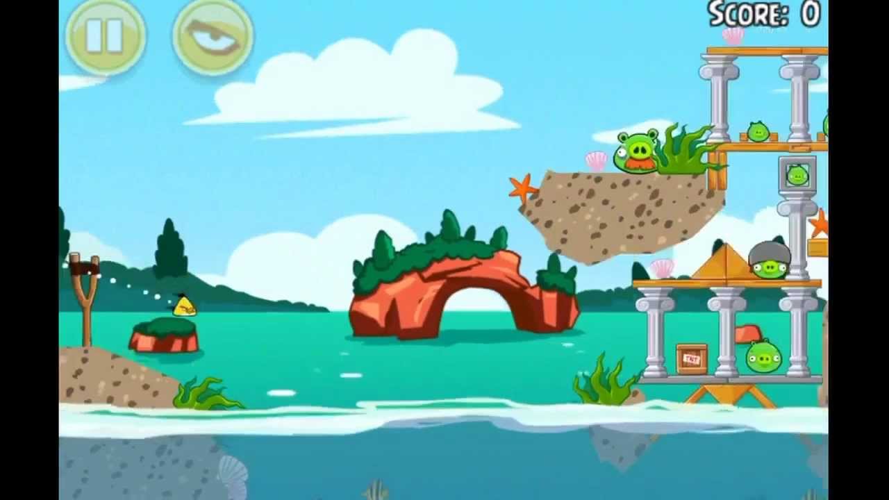 Angry Birds Seasons Piglantis 1-6 three star walkthrough - YouTube