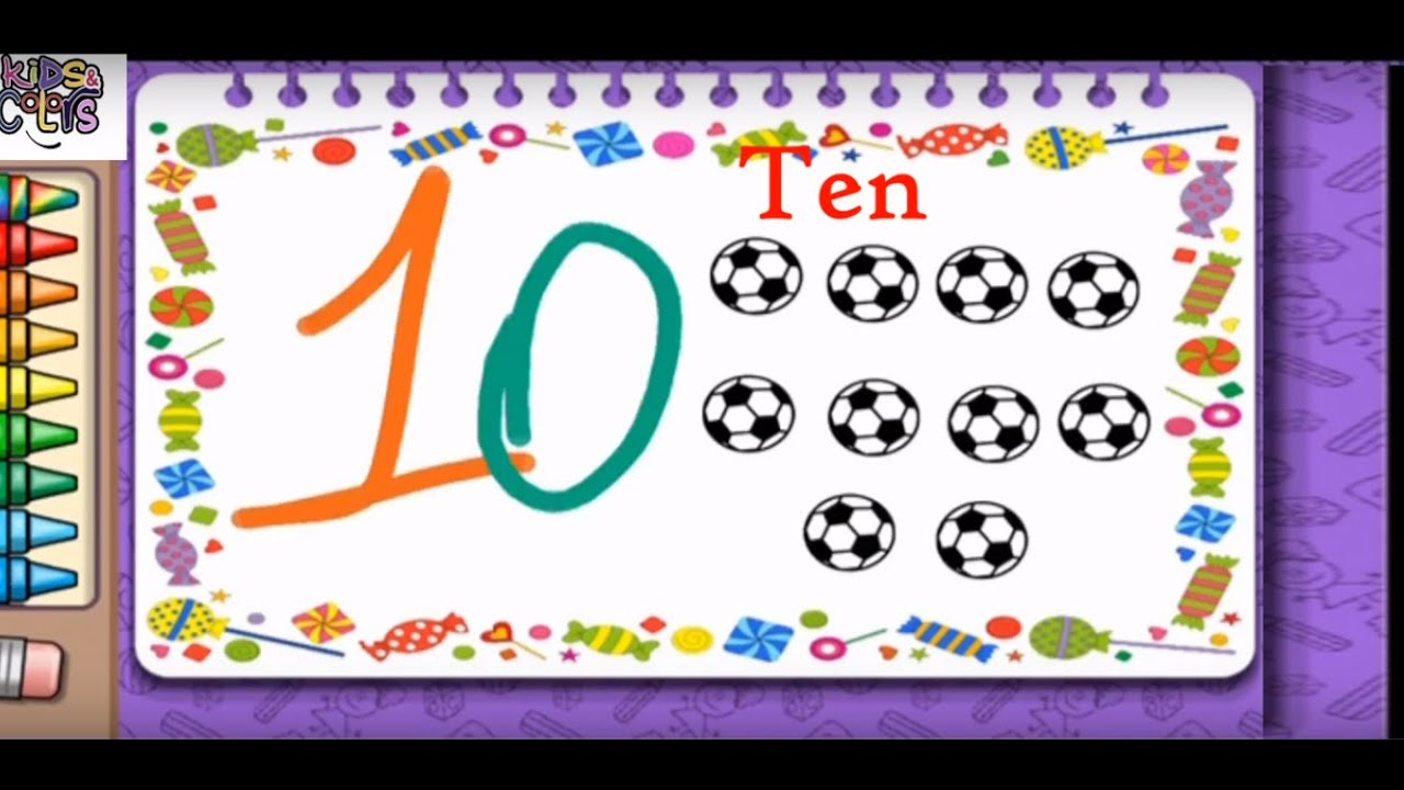 Numbers Counting to 10 Collection Vol. 1" - Kids Learn to Count,Baby ...