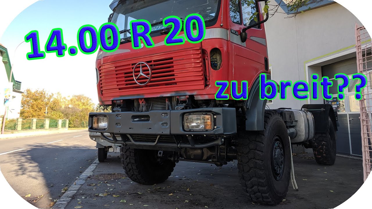 Neue REIFEN für den Wolf - Mercedes SK-Exmo 14.00R20 montiert - E15 ...