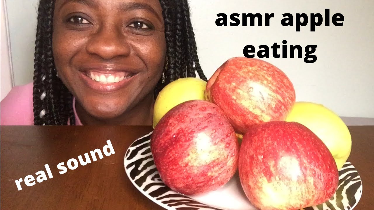 EATING APPLE CHALLENEGE | 6 APPLES IN ONE MINUTE | ASMR APPLE EATING ...